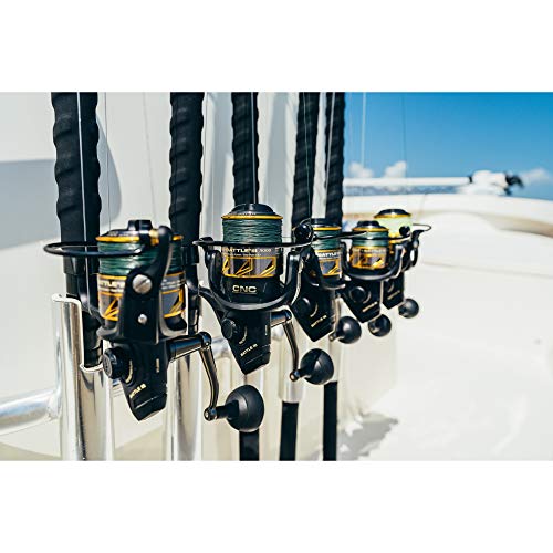 PENN Fishing Battle II & III Spinning Fishing Reel (All Models & Sizes), Black Gold, 2000 (BTLIII2000)