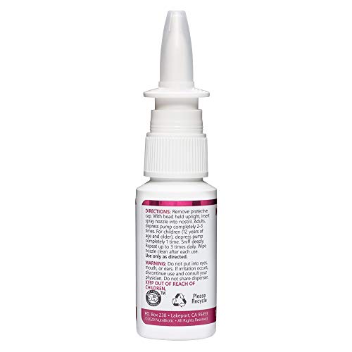NutriBiotic Nasal Spray 1 Fl Oz | Nasal Lubricant with Grapefruit Seed Extract & Sodium Chloride | Help Flush Irritants from Nasal Passages | Convenient Measured Dose Pump | Drug-Free & Non-Medicated