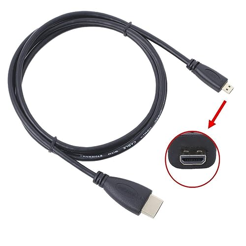 GIZMAC 1080P HDMI A/V HD TV Video Cable Cord for Canon Powershot SX620 HS Camera