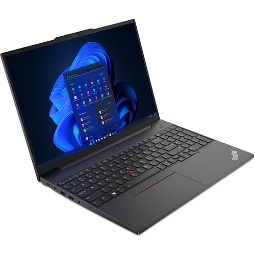 Lenovo Thinkpad E16 Gen 1 16" WUXGA IPS Touchscreen Laptop 2023 | Intel i7-1355U 10-Core | Iris Xe Graphics | Backlit Keyboard | Fingerprint | Thunderbolt 4 | Wi-Fi 6 | 24GB DDR4 1TB SSD | Win11 Pro
