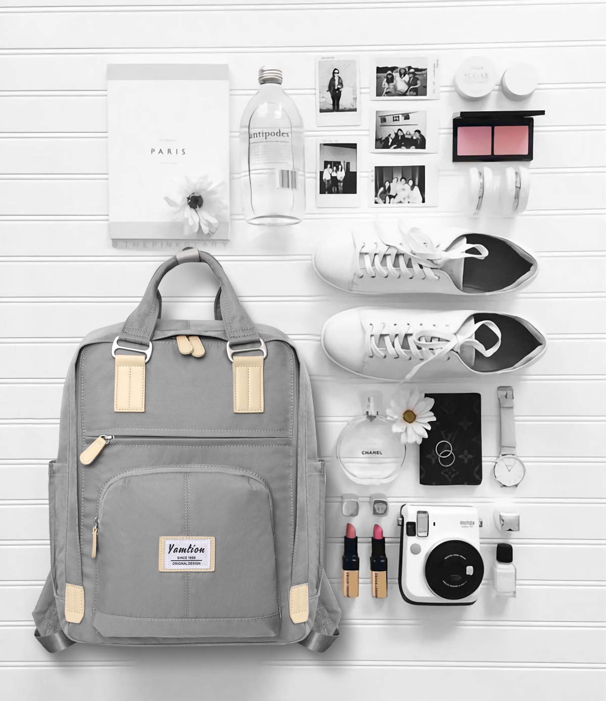 YAMTION Laptop Backpack for Women Bookbag School Backpack Bag Girl Computer Pack with Charger