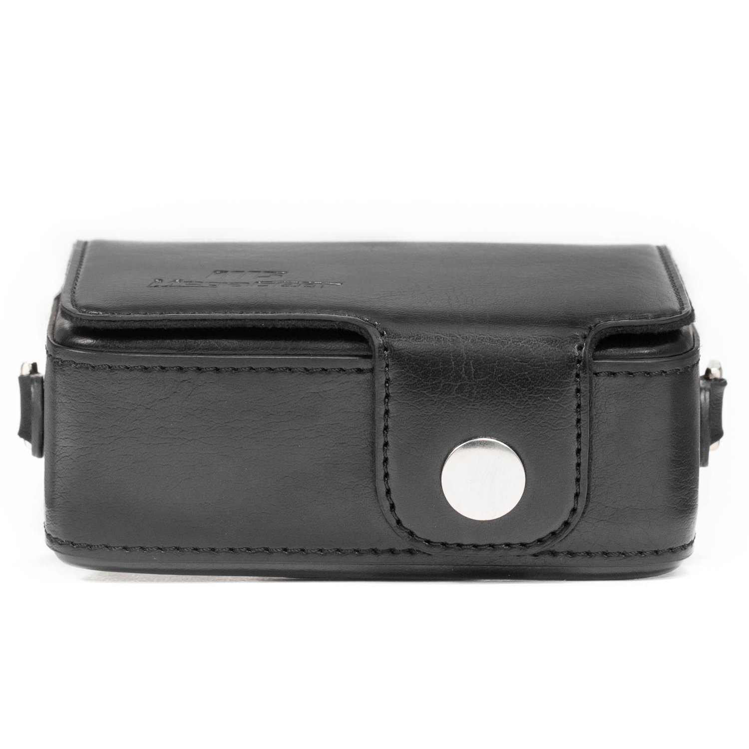 MegaGear Leather Camera Case with Strap Compatible with Canon PowerShot SX740 HS, SX730 HS, Black