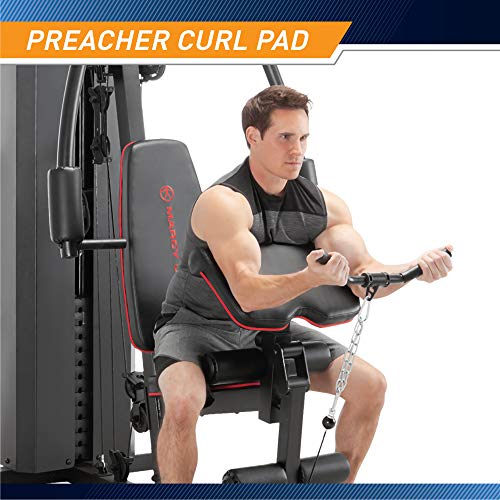 Marcy 200 lbs. Stack Home Gym Multifunction Total Body Training Station MKM-81010