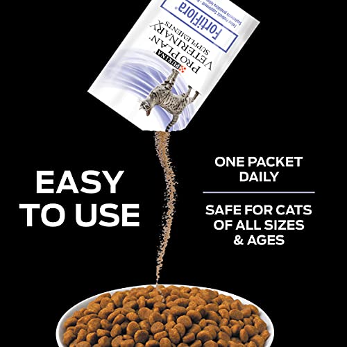 Purina FortiFlora Cat Probiotic Powder Supplement, Pro Plan Veterinary Supplements Probiotic Cat Supplement β 30 ct. box