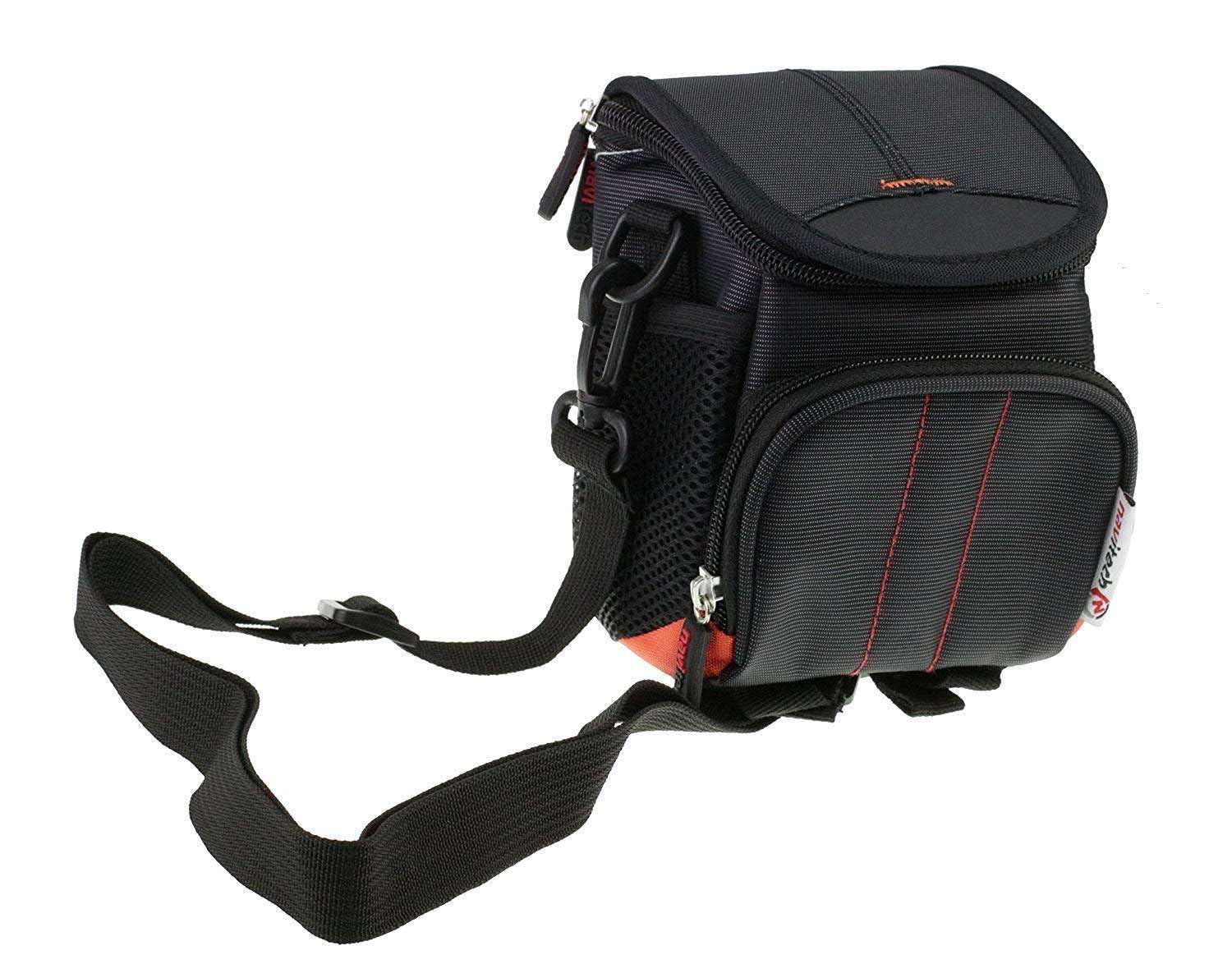 Navitech Black Camera Shoulder Bag Compatible With Canon Powershot SX620 HS Compact Digital Camera