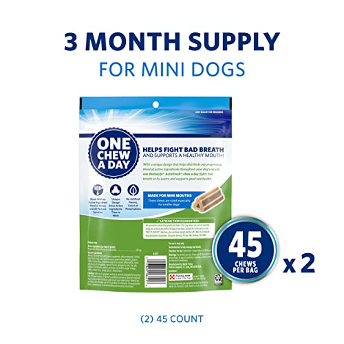 Purina DentaLife ActivFresh Daily Oral Care Mini Dog Chews - (2) 45 ct. Pouches