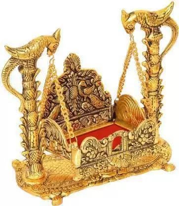 Bricker Laddu Gopal, Krishna Jhula Metal Home Temple -6.2 Inch