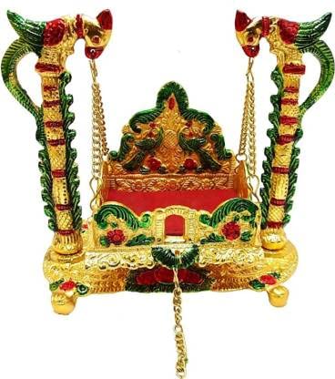 Krishna Jhoola Thakur ji, Laddu Gopal Jhula, For Home And Office Decor Jhula Metal