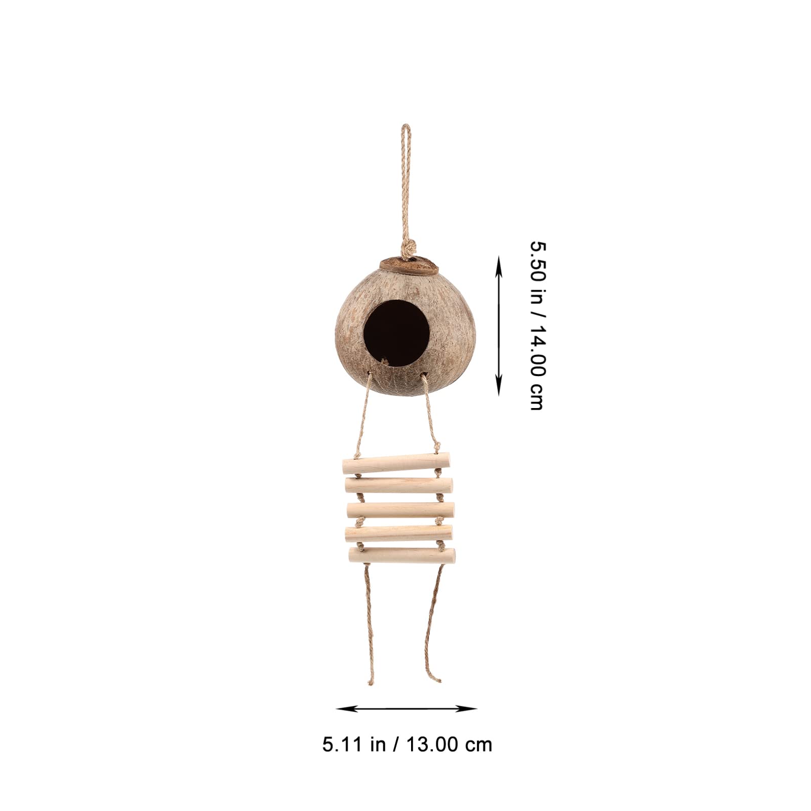 Ipetboom 1 Set Bird Nest Parrot Nest Parrot Bird House Parrot Birdcage Sleeping Bird Bed Decorative Bird House Coconuts Shell Birdcage Decorative Birdcage Resting Bird House Resting Nest