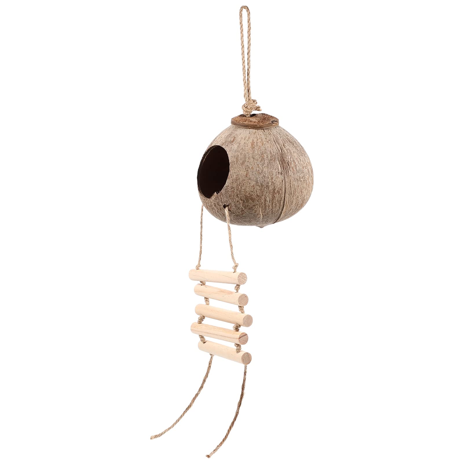 Ipetboom 1 Set Bird Nest Parrot Nest Parrot Bird House Parrot Birdcage Sleeping Bird Bed Decorative Bird House Coconuts Shell Birdcage Decorative Birdcage Resting Bird House Resting Nest