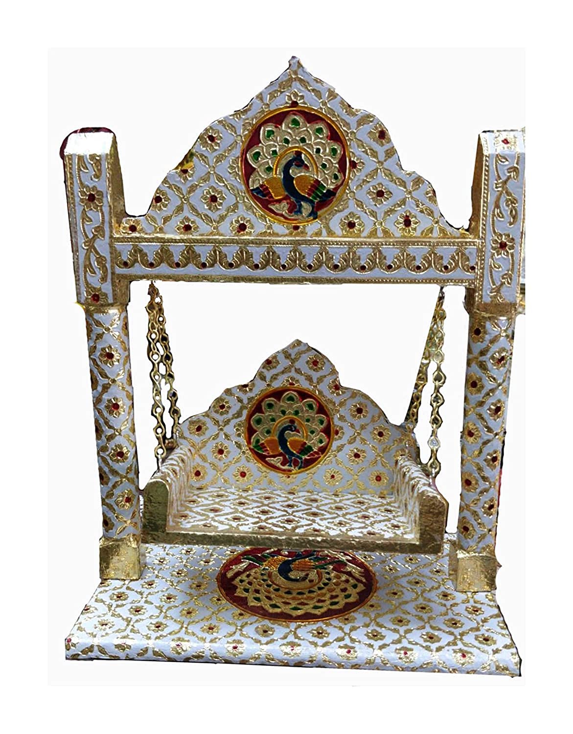 Multicolour Laddu Gopal Jhula/Janmashtami Jhula/Jhula for Laddu Gopal/Bal Gopal/Krishana Jhula/Jhoola/Laddu ( 5 inch)