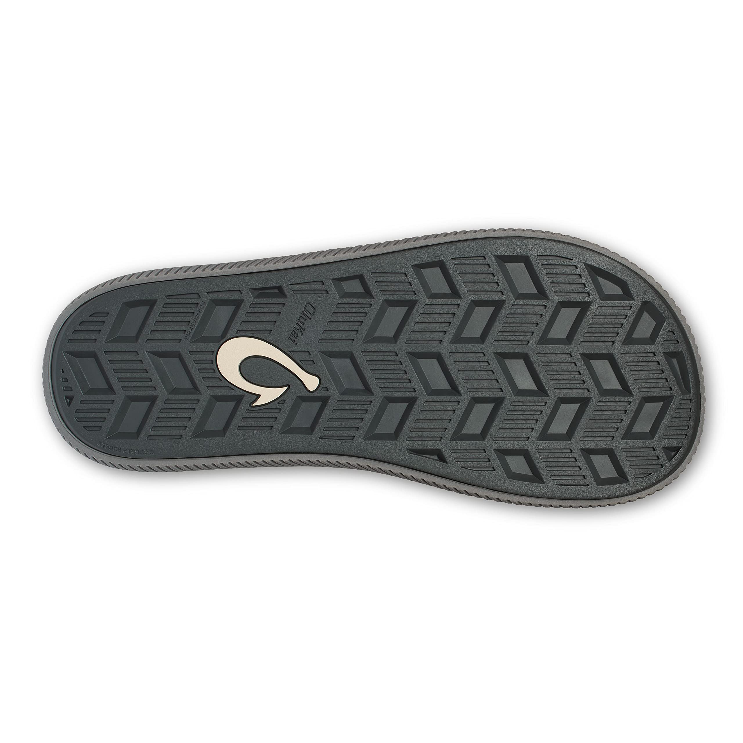 OluKai Ulele Men's Beach Sandals, Quick-Dry Flip-Flop Slides, Water Resistant Suede Lining & Wet Grip Soles, Soft Comfort Fit & Arch Support