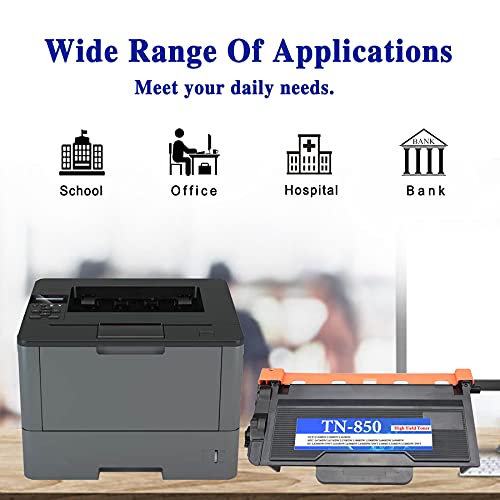 3 Pack Compatible TN-850 TN850 Toner Cartridge Replacement for Brother DCP-L5500DN L5600DN MFC-L6700DW L5700DW L5900DW HL-L6250DW L6400DW/DWT L5000D L5100DN Printer,Sold by HOBBYUNION