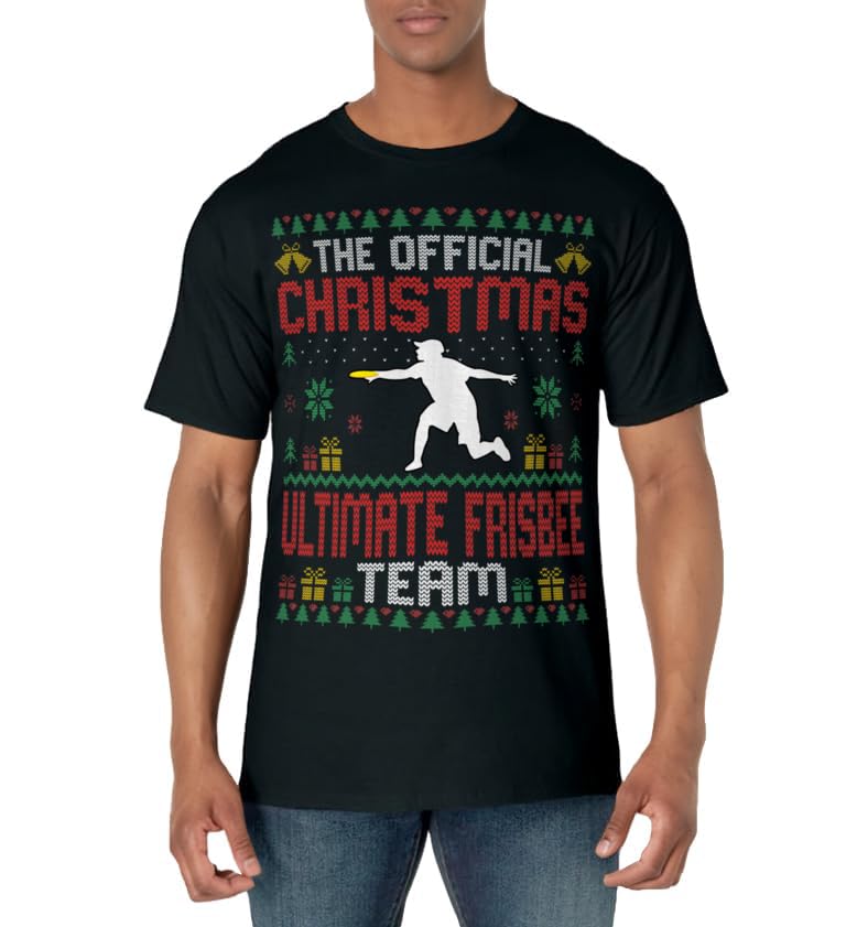 Funny Ugly Christmas Ultimate Frisbee Team Xmas T-Shirt
