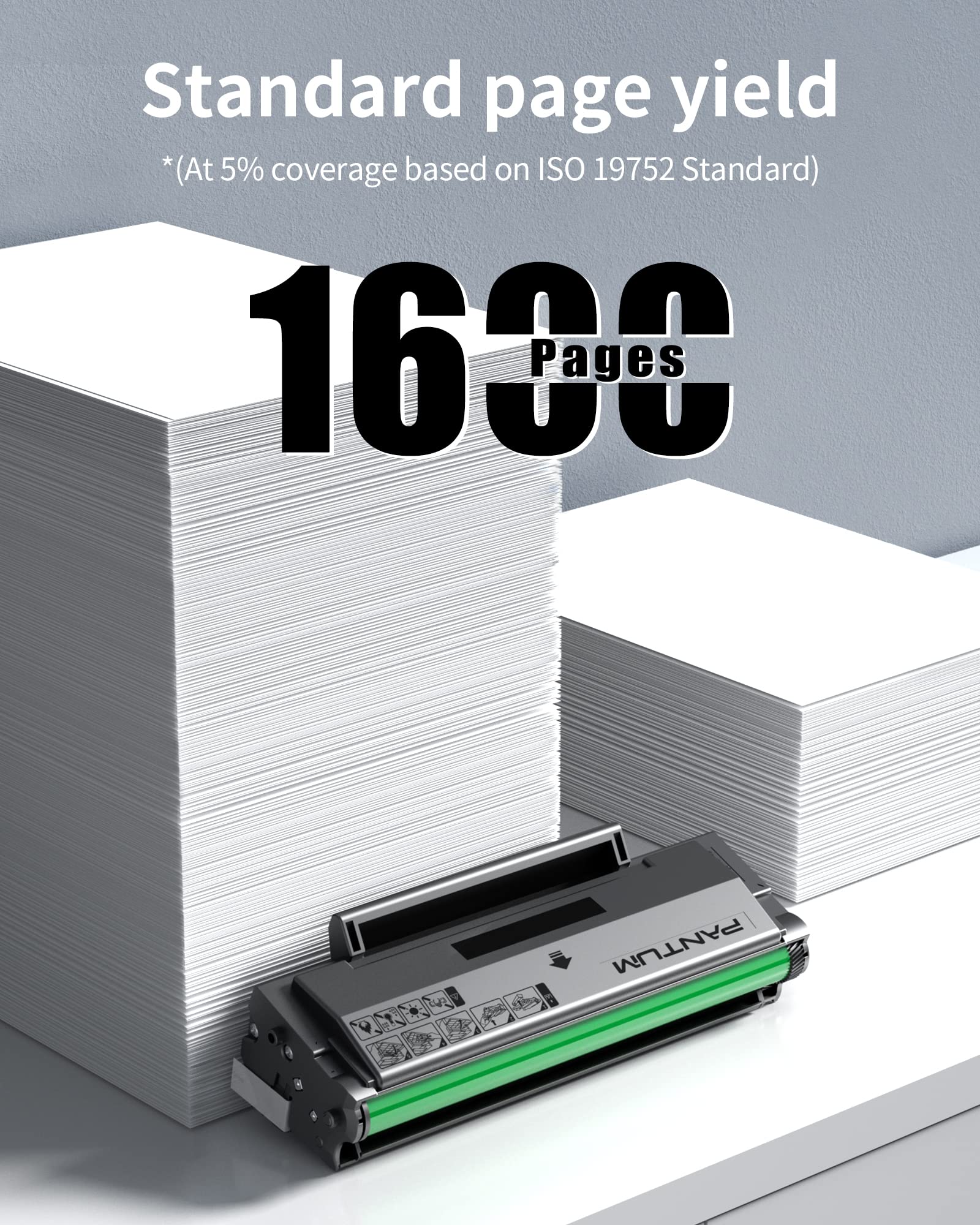 Pantum Original Toner Cartridge PB-211 Genuine Toner P2502W, M6552NW, M6602NW Printer, PB-211 Yields up to 1,600 Pages