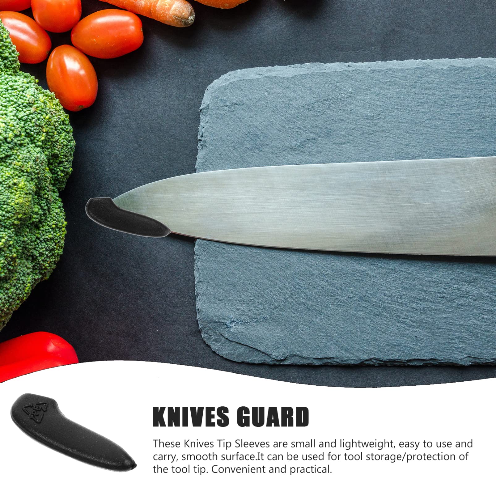 UPKOCH 50pcs Blade Knives Tip Protector Knives Guards Sleeves Knives Point Cover Anti-Scratch Protection Kitchen Knives Accessories