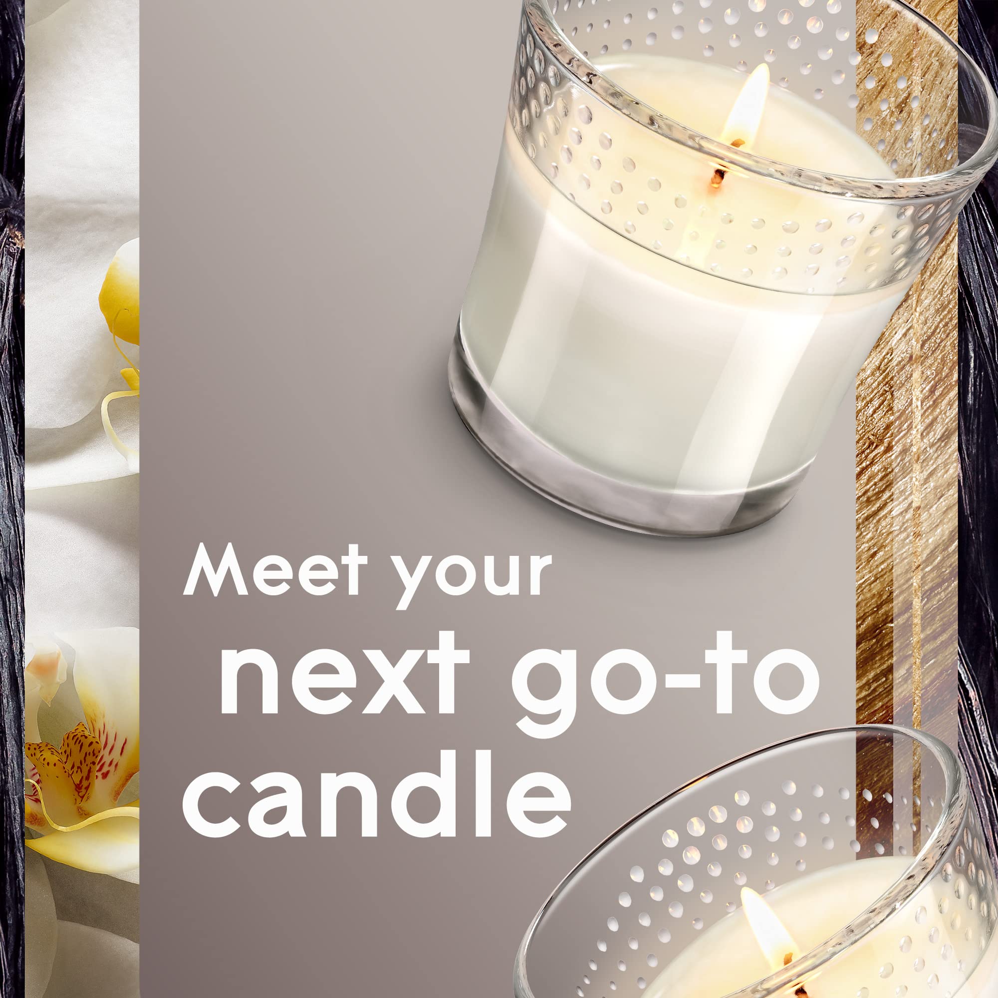 Glade Candle Jar, Air Freshener, Sheer Vanilla Embrace, 3.4 Oz