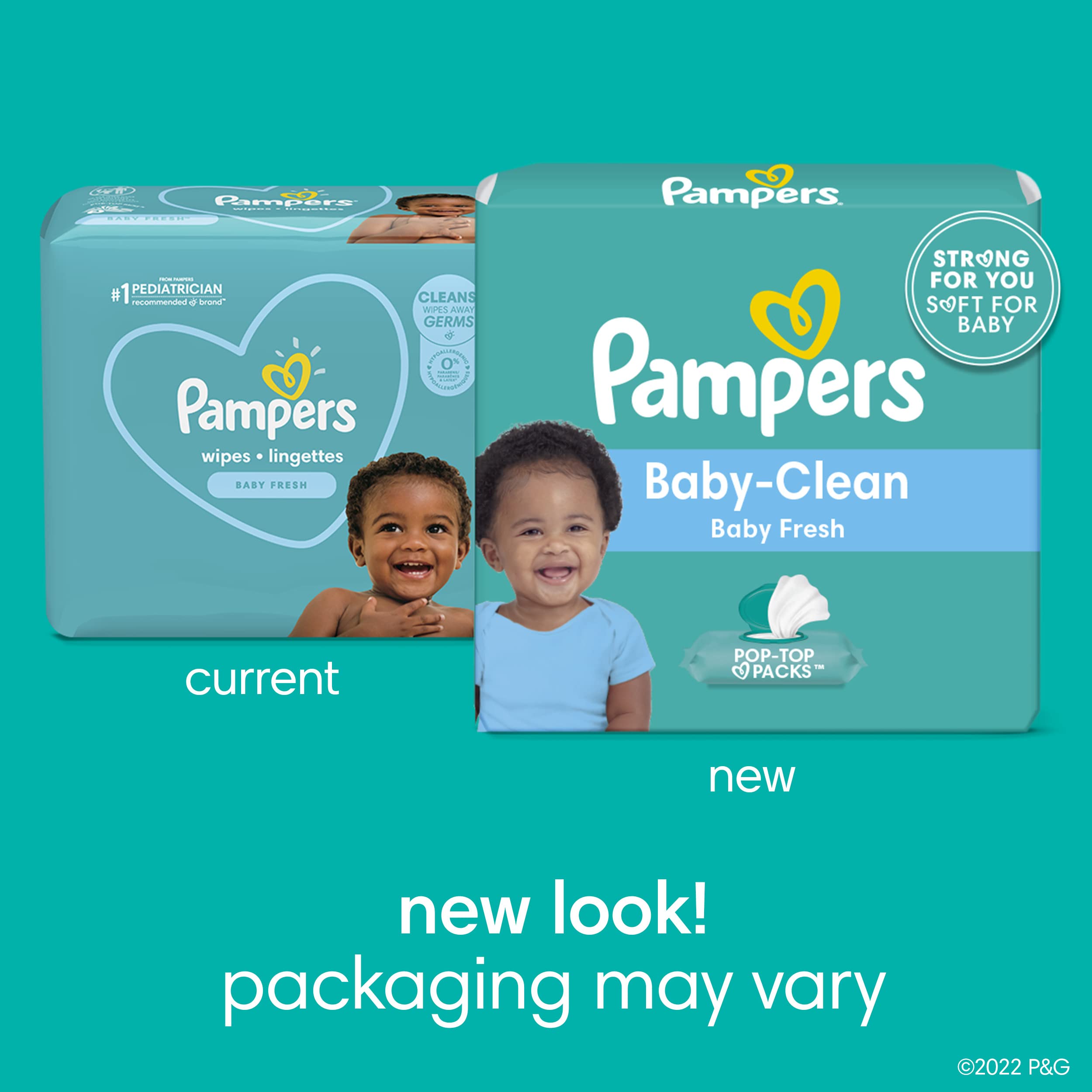 Pampers Baby Wipes Baby Fresh Scented 9X Pop-Top Packs 720 Count