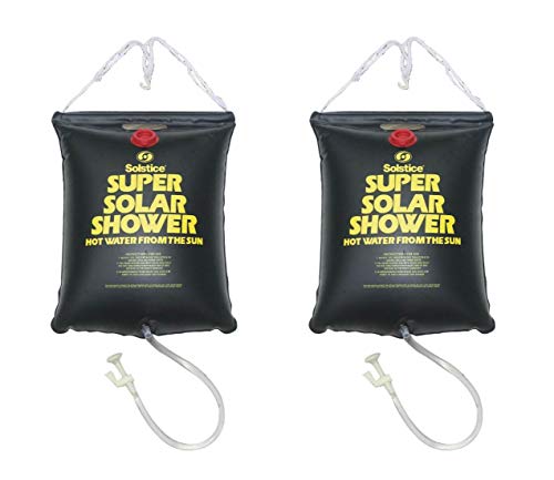 New Solstice 3.75 Gallon Super Solar Sun Backpacking Camping Outdoor Showers (2 Pack)