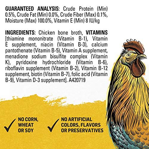 Beyond Purina Mixers+ Natural Cat Food Complement, Immune Support Chicken Bone Broth - (2 Packs of 8) 1.55 oz. Boxes