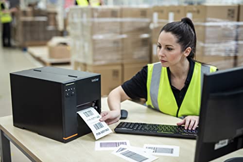 Brother TJ-4020TN Entry Level High-Speed Industrial Barcode Label Printer, 203 dpi, 10ips, Ethernet and USB 2.0