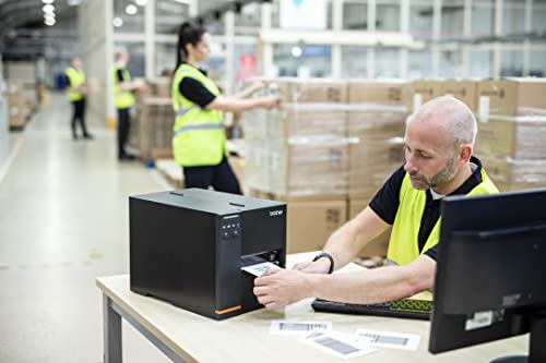 Brother TJ-4020TN Entry Level High-Speed Industrial Barcode Label Printer, 203 dpi, 10ips, Ethernet and USB 2.0