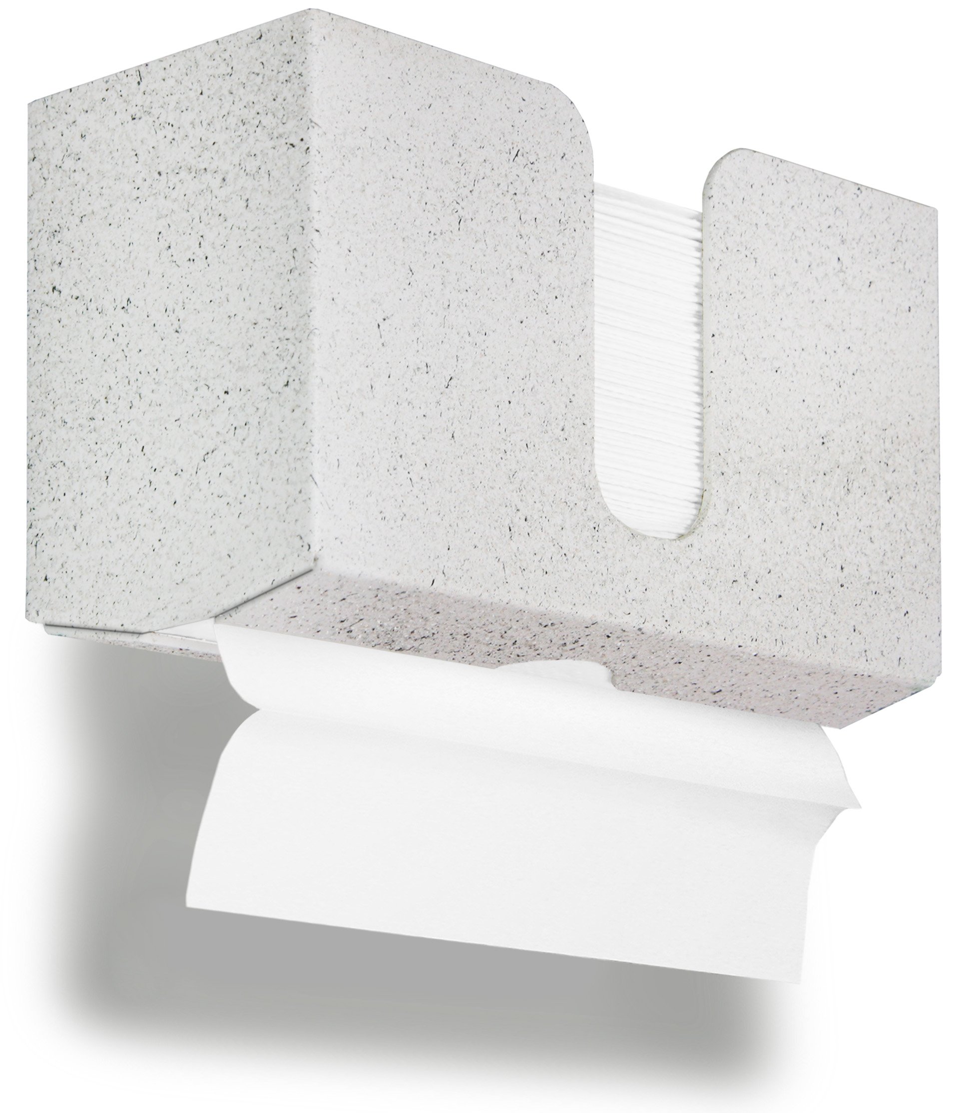 TrippNT 51915 PETG Dual-Dispensing Paper Towel Holder, 10 7/8" Width x 6 1/2" Height x 4 1/4" Depth, Charcoal Sand Gray