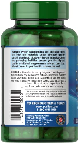 Cinnamon with High Potency Chromium, Supports Sugar and Fat Metabolism, 120 Count by Puritan's Pride Brown (Pack of 1)