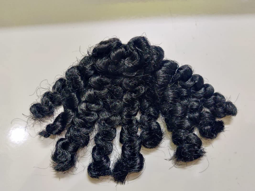 laddu Gopal Designer Culry Hairs/Radha Rani Hairs/Radha Rani Designer Hairs/Heavy Hairs / Size 3NO / RK_882