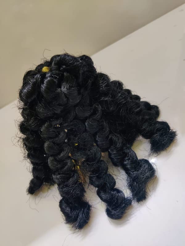 laddu Gopal Designer Culry Hairs/Radha Rani Hairs/Radha Rani Designer Hairs/Heavy Hairs / Size 3NO / RK_882