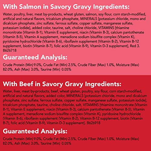 Purina Friskies Gravy Wet Cat Food Variety Pack, Extra Gravy Chunky - (24) 5.5 oz. Cans