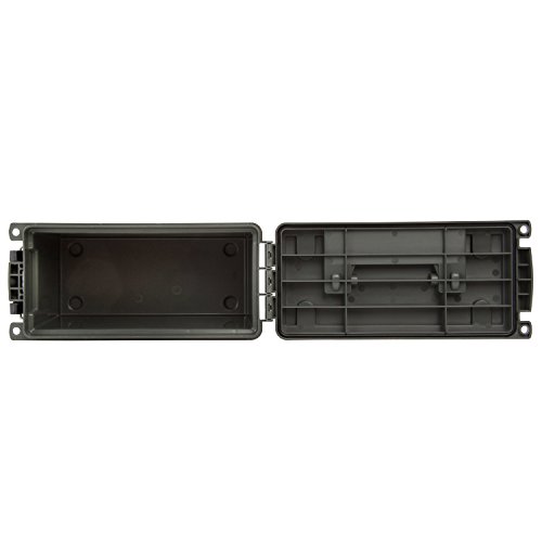Sheffield 12626 Field Box, Plastic Ammo Can for Pistol, Rifle, and Shotgun Ammo, Water Resistant Ammo Box, Ammo Storage Box w/ 3 Locking Options, Olive Drab Green Ammo Cans, Made in The U.S.A.