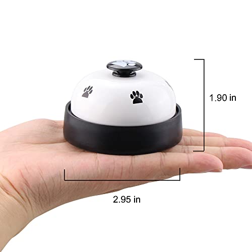 Comsmart Dog Training Bell, Set of 2 Dog Puppy Pet Potty Training Bells, Dog Cat Door Bell Tell Bell with Non-Skid Rubber Base