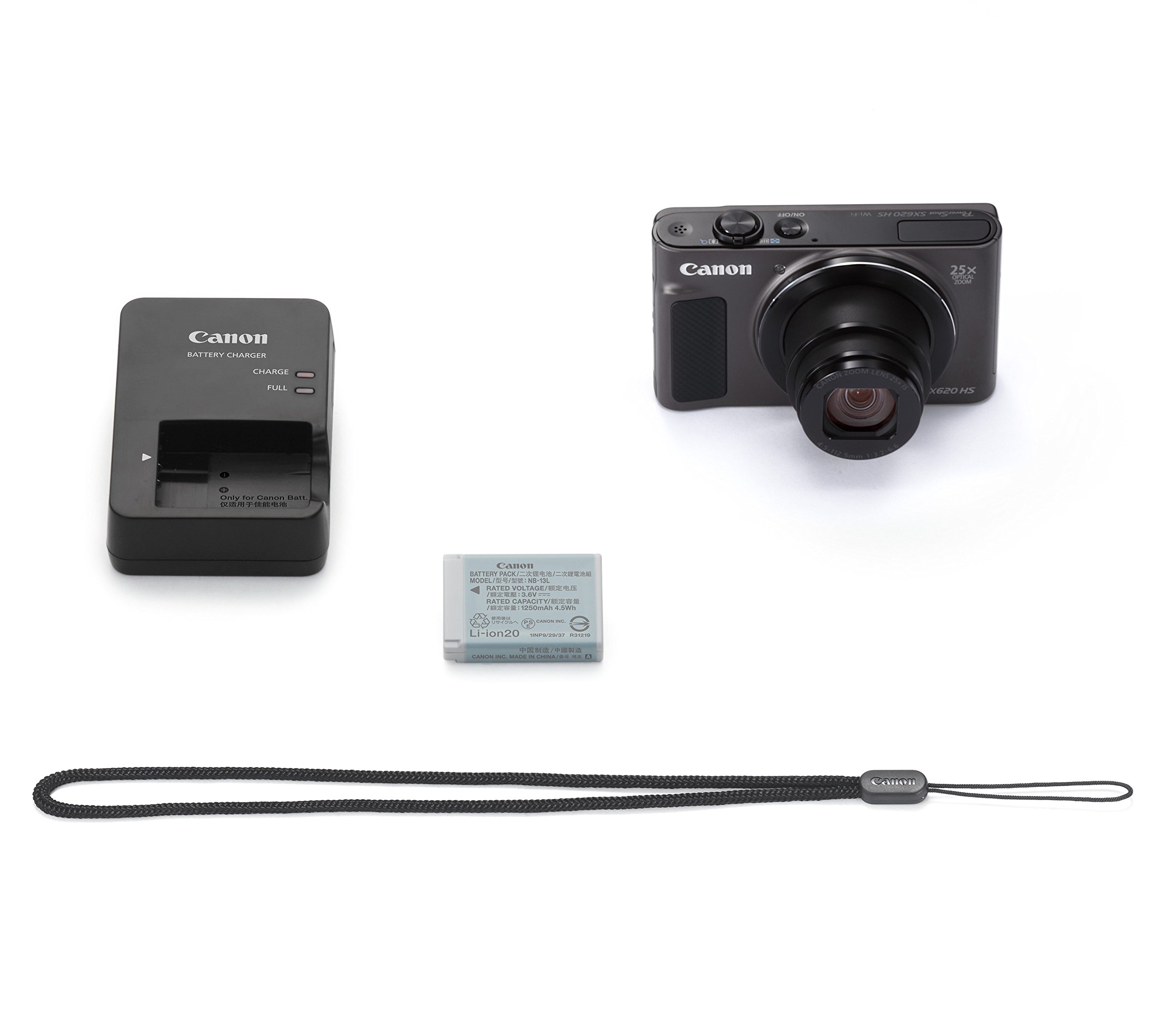Canon Compact Digital Camera PowerShot SX620 HS Black, 25X Optical Zoom, PSSX620HS (BK)