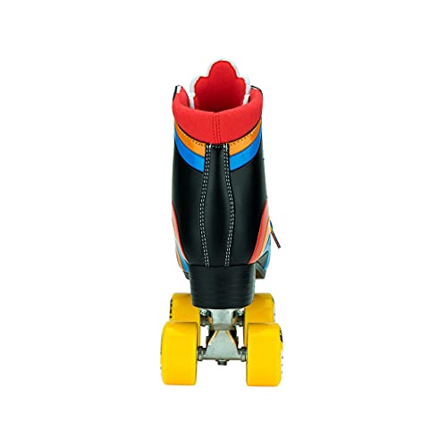 Moxi Skates - Rainbow Rider - Fun and Fashionable Womens Roller Skates | Asphalt Black | Size 8