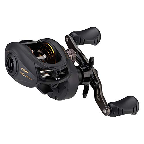 Penn Squall Low Profile Reel Black Smoke 9.3 oz