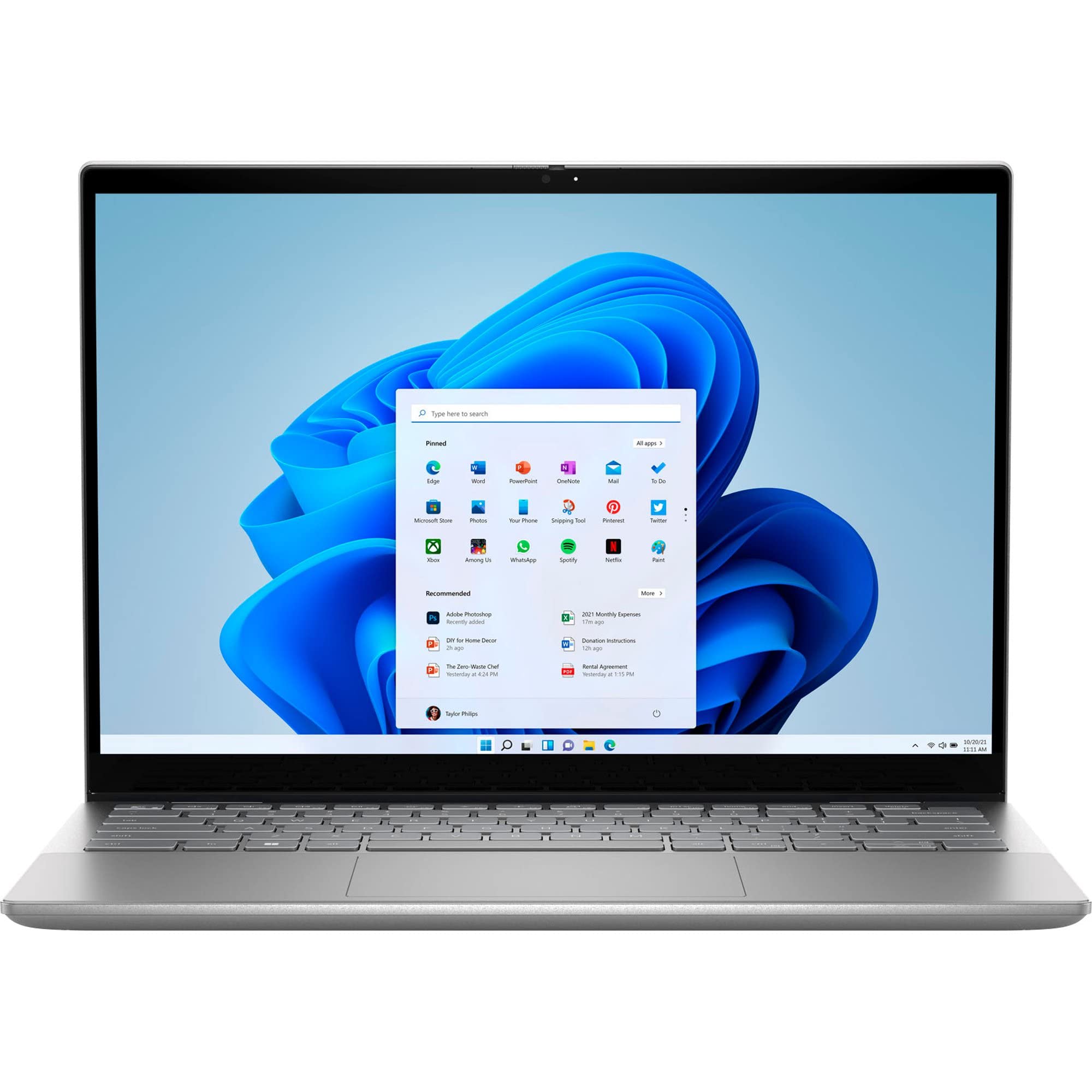 Dell Newest Inspiron i7420 2-in-1 Laptop | 14" FHD+ Touchscreen | Intel i7-1255U 10 Cores | 16GB DDR4 512GB NVMe SSD | Iris Xe Graphics | WiFi 6E | USB-C | Backlit KB | FPR | Win11 Pro