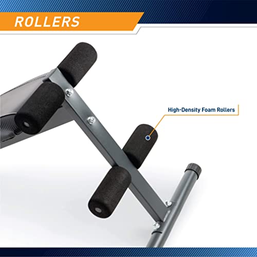 Marcy Exercise Utility Bench for Upright, Incline, Decline, and Flat Exercise SB-261W , Black, 42.00 x 19.00 x 51.00 inches
