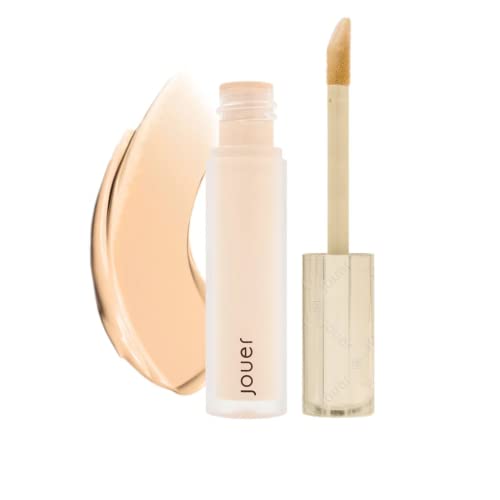 Jouer Essential High Coverage Liquid Concealer - Soft Matte Finish - 25 Shades - Healthy Ingredients - Paraben, Gluten & Cruelty Free - Vegan Friendly,Amber- Dark Skin with Golden Undertones