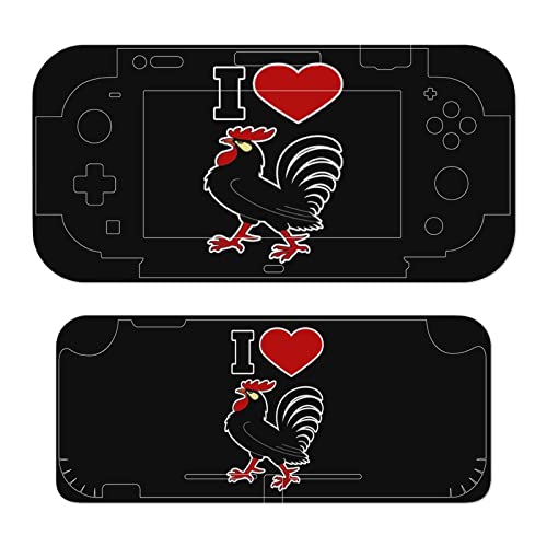 I Love Cock Cute Sticker Skin Protector Full Print Slim Cover for Switch Console and Switch Lite