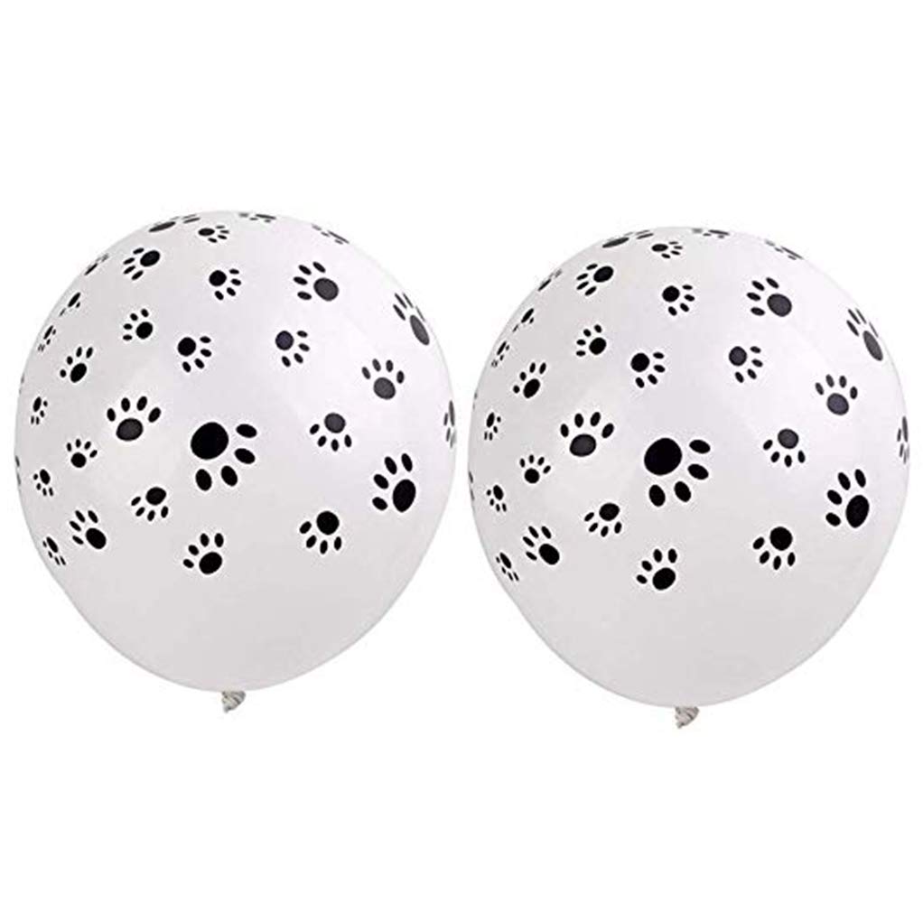 Dreamcolor Dog Happy Birthday Decorations Lets Pawty Balloon Dog Cat Party Banner (Gold)