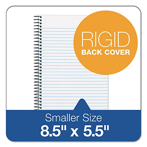 Tops 73507 Color Notebook, Graphite Cover, 8 1/2 X 5 1/2, White, 100 Sheets