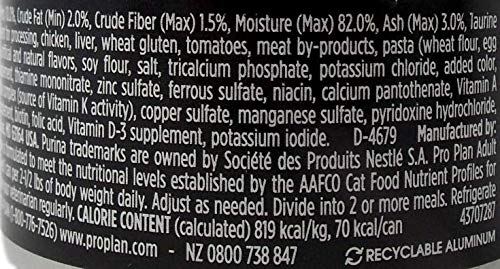 Purina Pro Plan Cat Food Canned Wet Entree 3 Flavor 6 Can Sampler Bundle, (2) Each: Chicken Tomato Pasta Gravy, Sole Vegetable, and Tuna Entree Sauce (3 Ounces) Plus Catnip Mouse