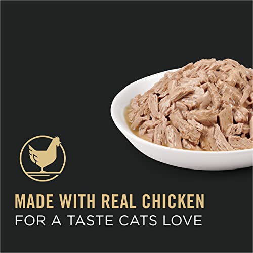 Purina Pro Plan Complete Essentials High Protein Cat Food Gravy, Wet Cat Food Chicken Entree - (24) 5.5 oz. Cans
