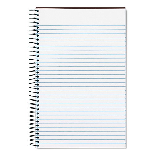 Tops 73507 Color Notebook, Graphite Cover, 8 1/2 X 5 1/2, White, 100 Sheets