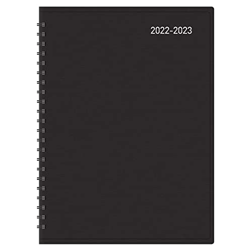 Office Depot® Brand 18-Month Weekly/Monthly Academic Planner, 6" x 8", 30% Recycled, Black, July 2022 To December 2023