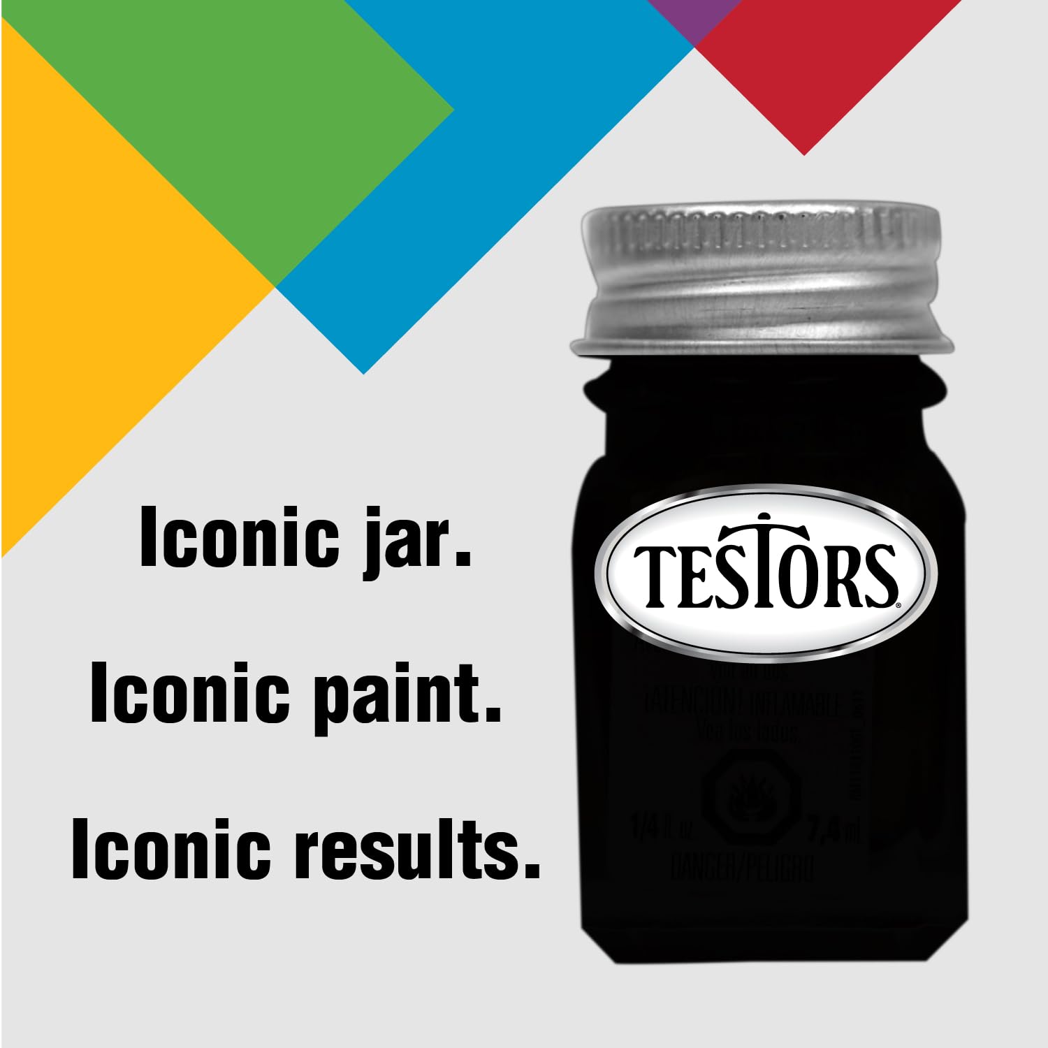 Testors 11TT-1163 Enamel Paint Open Stock, 0.25-Ounce, Flat Battle Grey