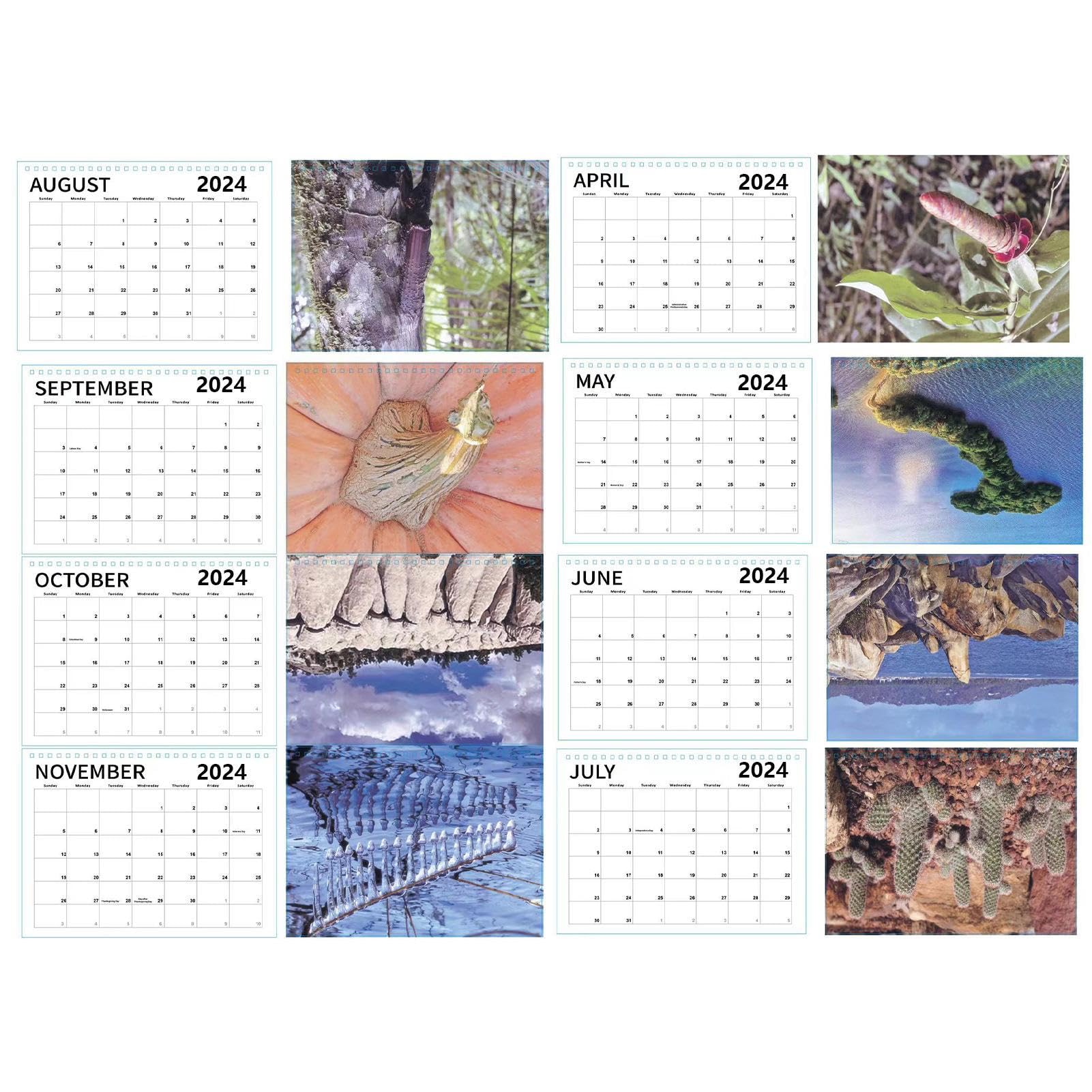 Nature's Dicks Calendar 2024, Nature's Cock Shots 2024 Calendar, Funny Calendar, Joke Present, Dicks Of Nature Wall Calendar, Hangable Wall Calendar Prank Gift