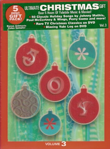 Ultimate Christmas Gift, Volume 3. 5-disc set incl. 1 DVD containing rare TV Christmas Classics: Charles Boyer in "The Gift", Maureen O'Sullivan in "The Blessed Midnight", Ramond Burr in "A Star Shall Rise", and Vincent Price narrates "A Christmas Carol",