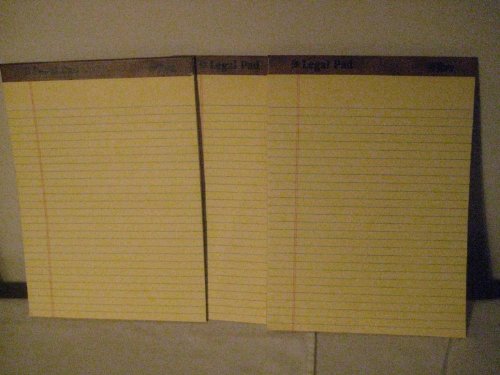 TOPS Products - TOPS - The Legal Pad Ruled Perforated Pads, 8 1/2 x 11 3/4, Canary, 50 Sheets/Pad - Sold As 3 PACK - Economical. - Easy-tear Letr-TrimTM perforations. - Sturdy chipboard backing.